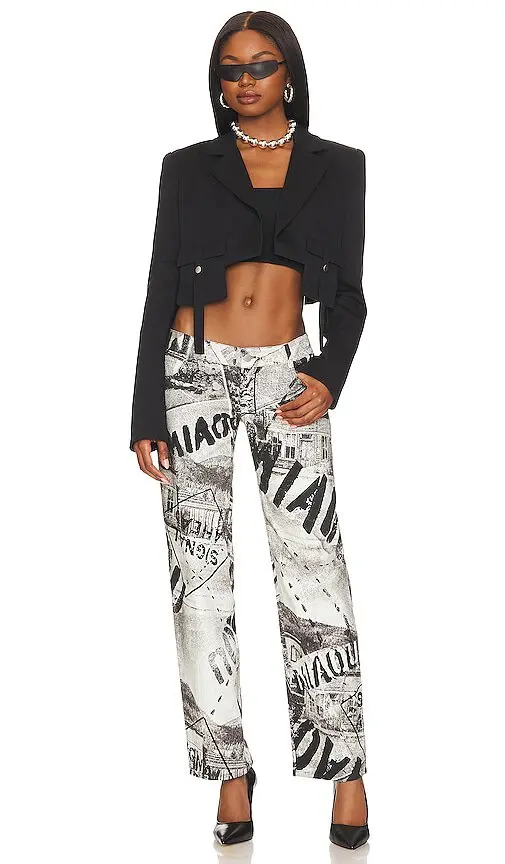 パンツ minou Miaou Atlas Pant In White In Easy Rider - 44% Off | Editorialist